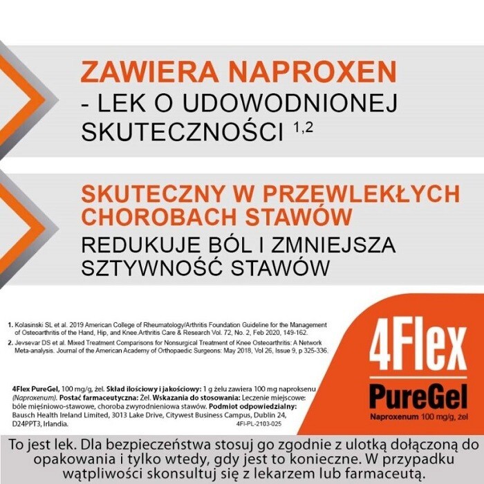 4Flex PureGel 100mg/g, żel, 100g - Bóle mięśni i stawów - Apteka ...