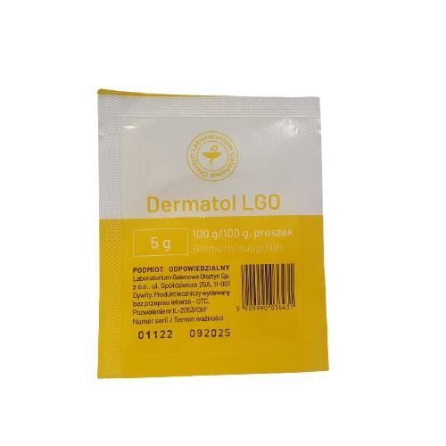 Dermatol, proszek do stosowania na skórę, 5g - Rany, owrzodzenia ...