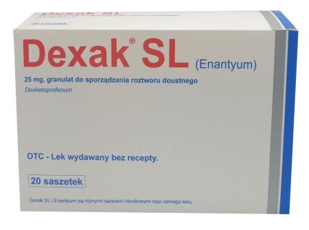 Dexak SL 25mg, granulat, 20 saszetek IR* - Bóle menstruacyjne - Apteka ...