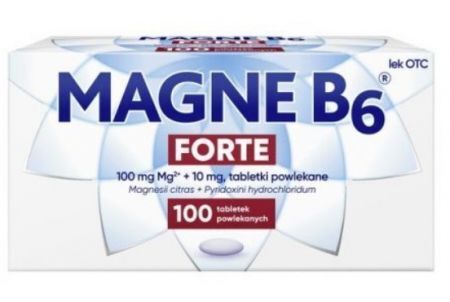 Magne B6 Forte (100mg+10mg), 100 tabletek - Magnez - Apteka Internetowa Lek24.pl