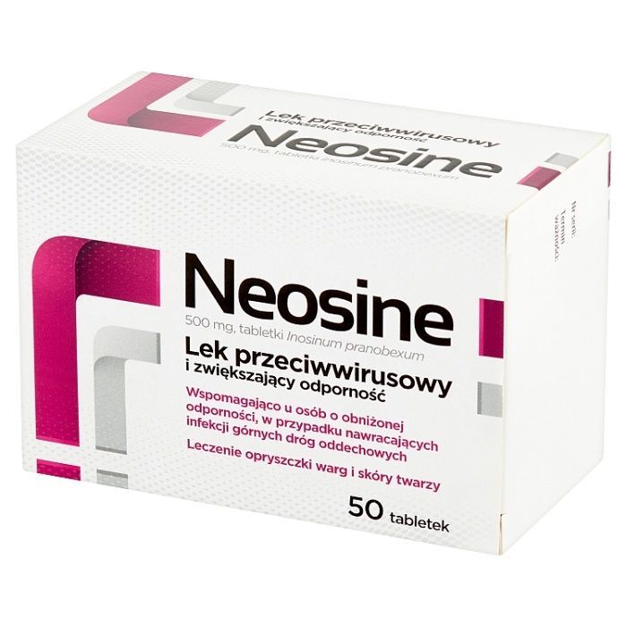 Neosine 500mg, 50 tabletek - Leki przeciwwirusowe - Apteka Internetowa ...