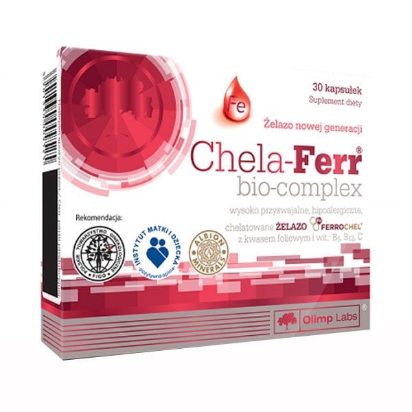 Olimp Labs, Chela-Ferr Bio-Complex, 30 kapsułek - Żelazo - Apteka ...