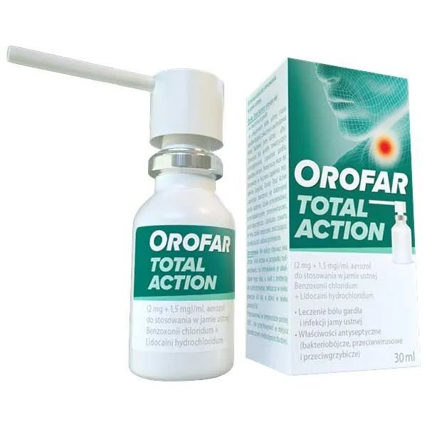 Orofar Total Action (2mg+1,5mg)/ml, aerozol do stosowania w jamie ...