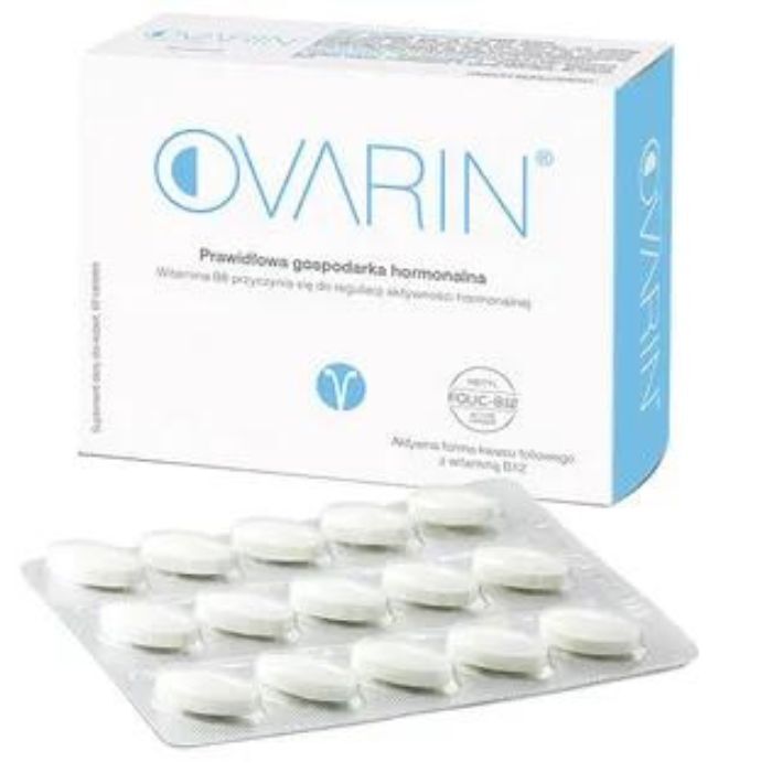 Ovarin, 60 tabletek - Witaminy dla kobiet - Apteka Internetowa Lek24.pl