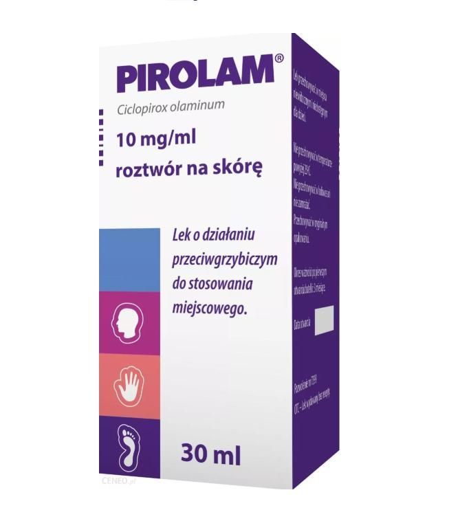 Pirolam 10mg/ml, roztwór na skórę, 30ml - Grzybica stóp - Apteka ...