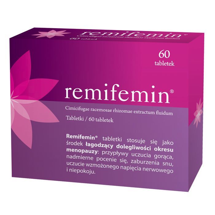 Remifemin 20mg, 60 tabletek - Menopauza - Apteka Internetowa Lek24.pl