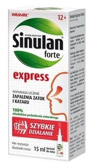 Sinulan Express Forte, aerozol do nosa, 15ml - Katar, zatoki - Apteka Internetowa Lek24.pl