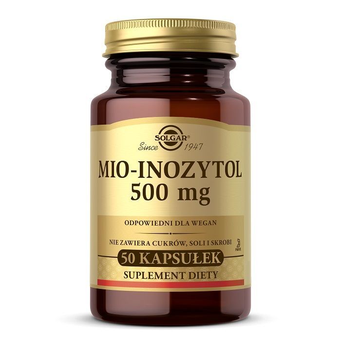 Solgar Mio-Inozytol 500mg, 50 kapsułek - Uspokajające - Apteka ...