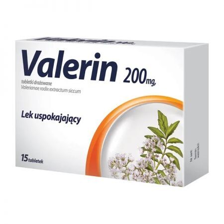 Valerin 200mg, 15 tabletek - Uspokajające - Apteka Internetowa Lek24.pl