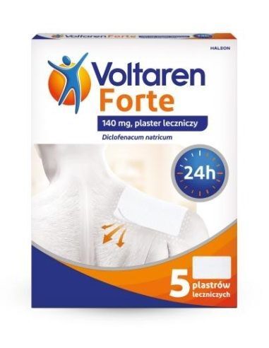 Voltaren Forte 140mg, plaster leczniczy, 5 sztuk - Bóle mięśni i stawów - Apteka Internetowa ...